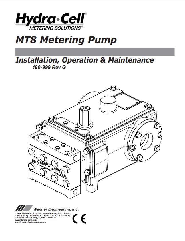 Hydra-Cell MT8 Triplex Metering Pump